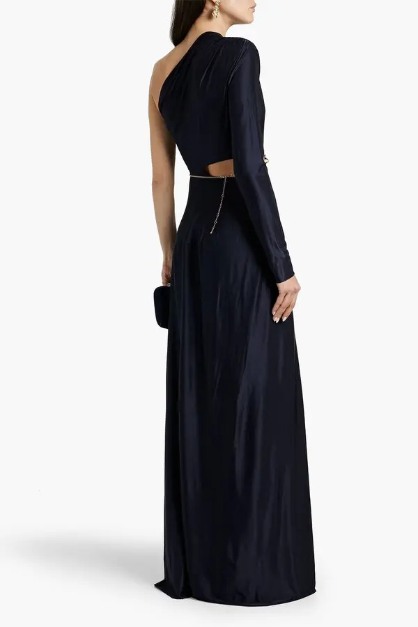 Victoria Beckham One-sleeve Embellished Gown