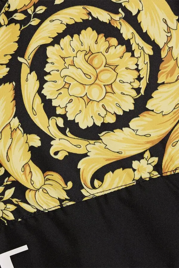 Versace Printed Shell Halfzip Hooded Jacket