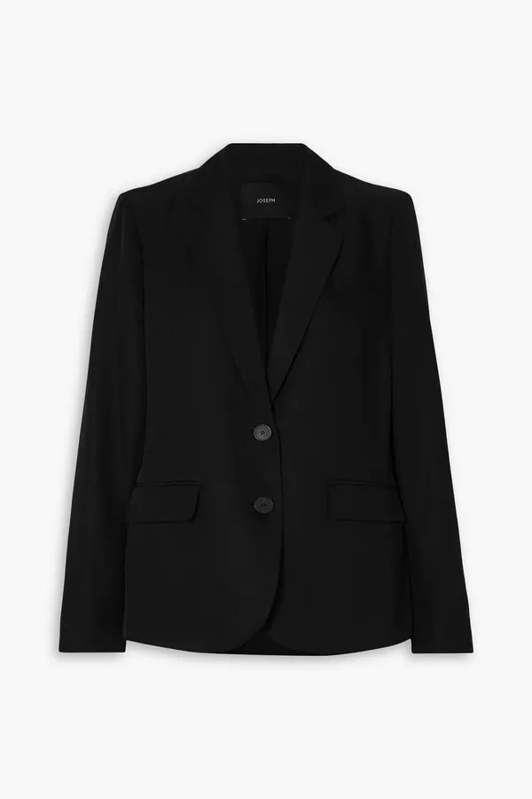 JOSEPH Belmore Silk And Cotton-blend Blazer - Black