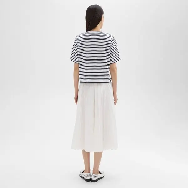 Theory Pleated Midi Skirt