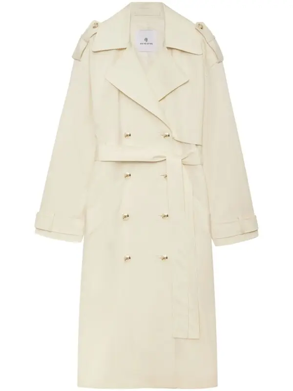 ANINE BING Layton Button-detail Oversized Trench