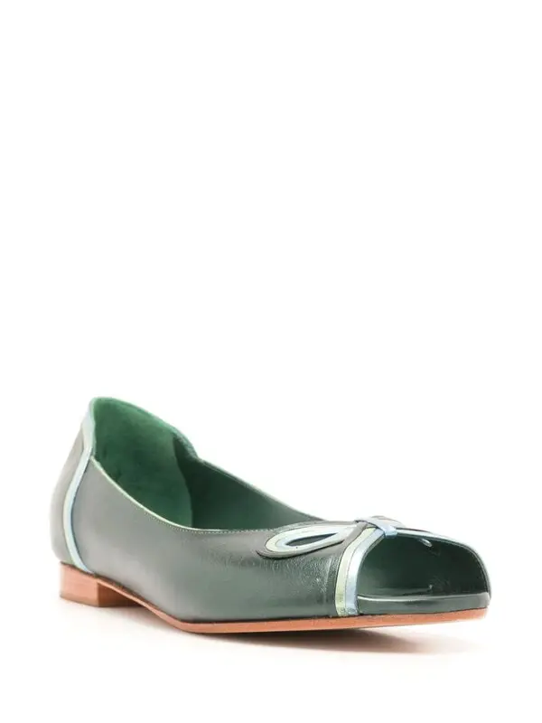 STUDIO CHOFAKIAN Muniz Cut-out Ballet Pumps