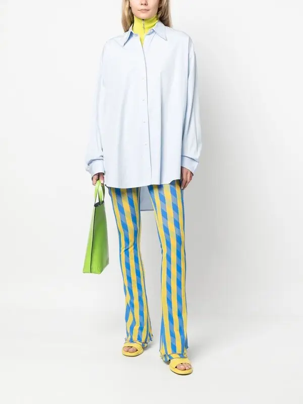 Sunnei Stripe Checked Slim-fit Trousers
