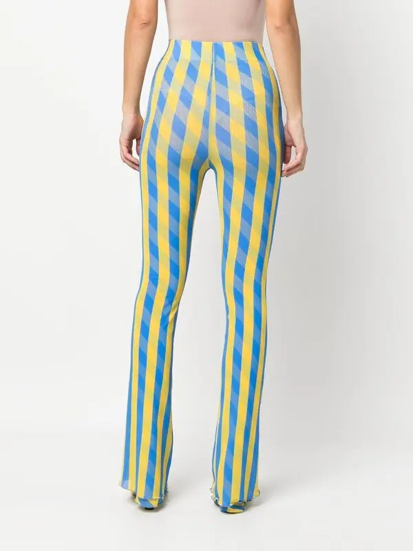 Sunnei Stripe Checked Slim-fit Trousers
