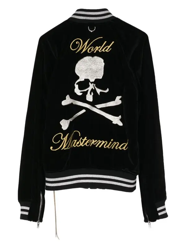MASTERMIND WORLD Skull-embroidered Track Jacket