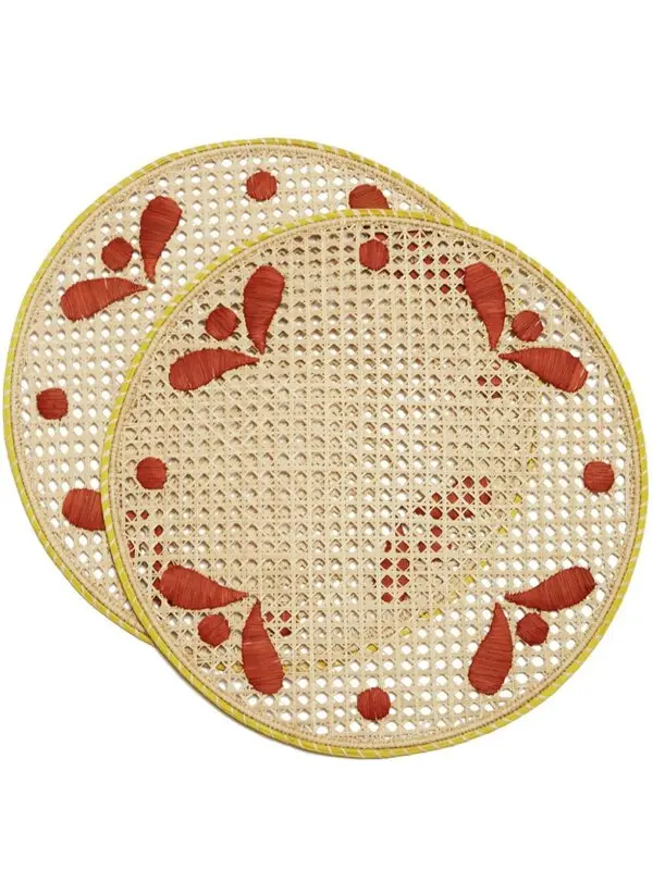 La DoubleJ Round Raffia Placemat
