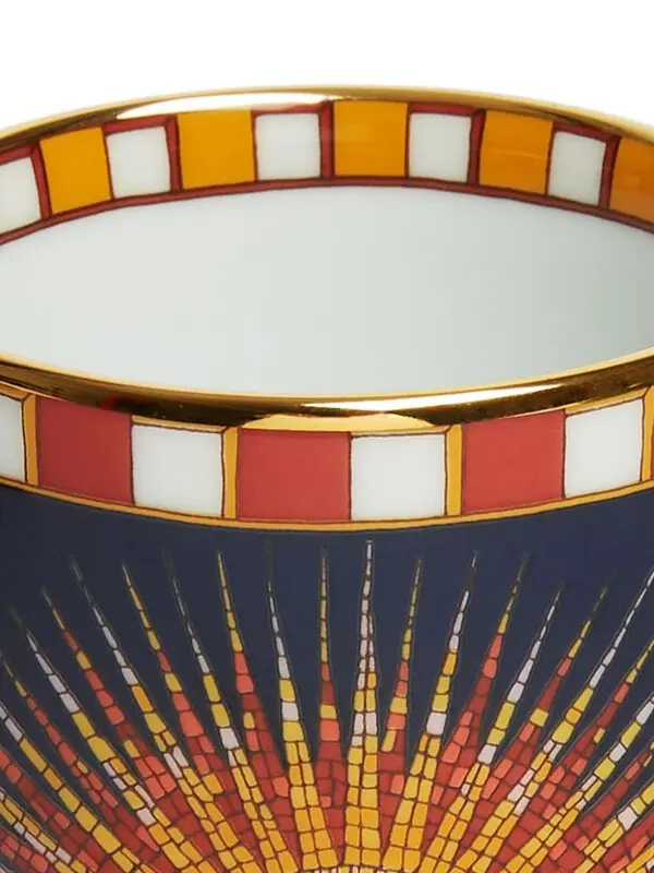La DoubleJ Geometric-print Porcelain Decorative Cup