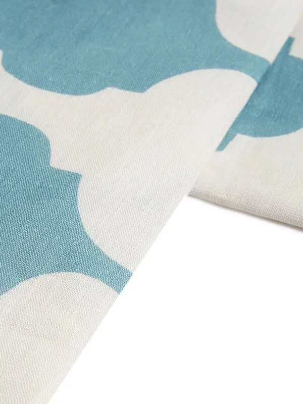 La DoubleJ Plaza Linen Tablecloth - Blue