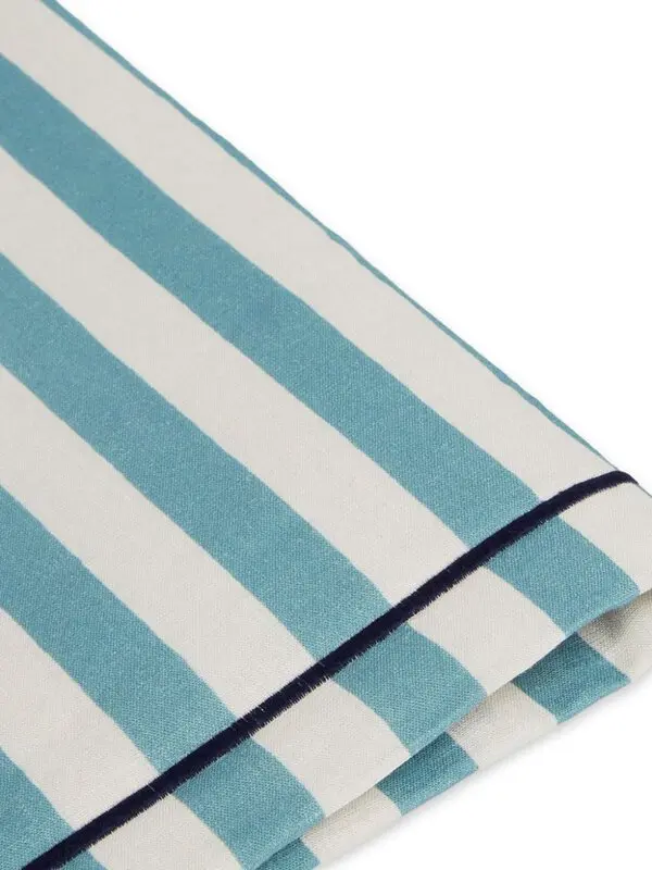 La DoubleJ Striped Linen Placemats - Blue