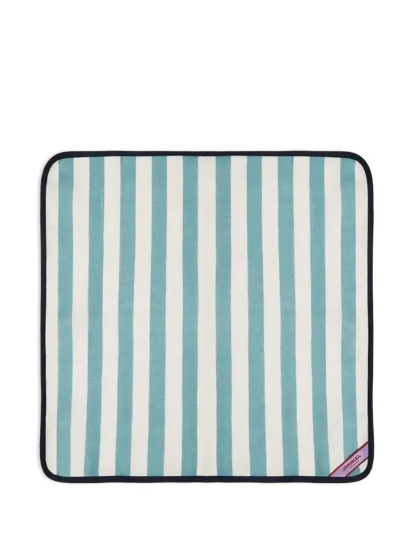 La DoubleJ Stripe Linen Napkins - Blue