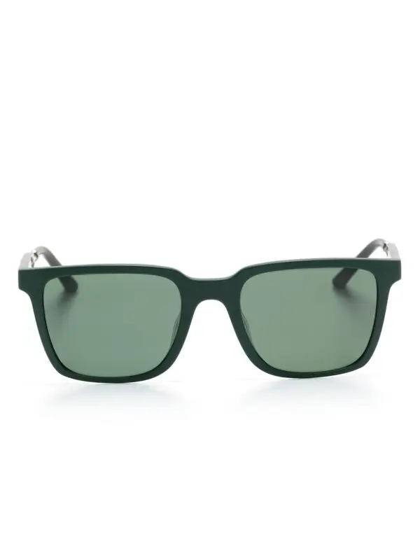 Oliver Spencer X Roger Federer Square-frame Sunglasses - Green