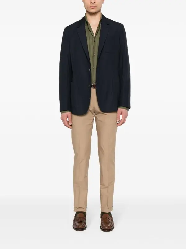 Paul Smith Pressed-crease Cotton Trousers