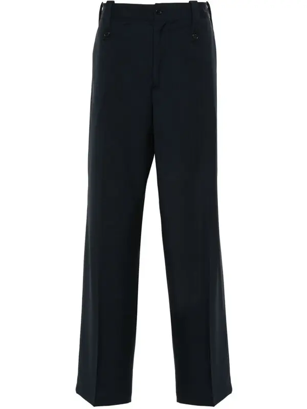 PAURA Kyros Wool Tailored Trousers - Blue