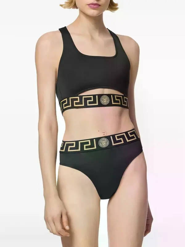 Versace Greca Border Bikini Top