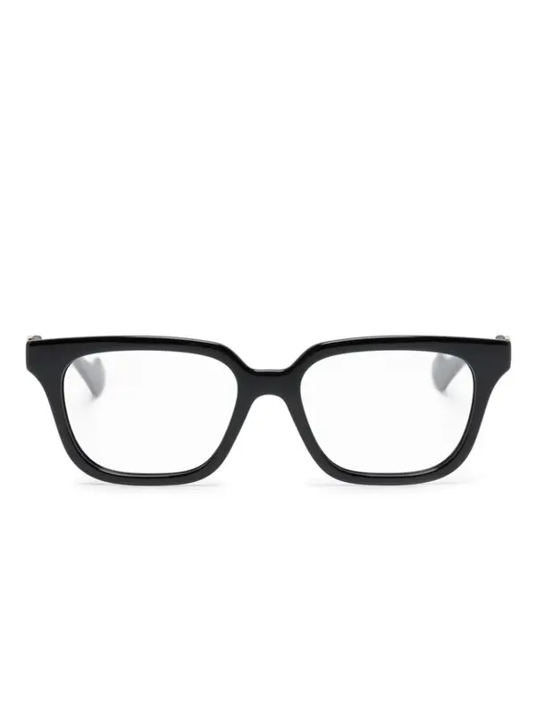 Gucci Double G Square-frame Glasses - Black