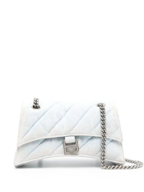Balenciaga Crush Denim Shoulder Bag