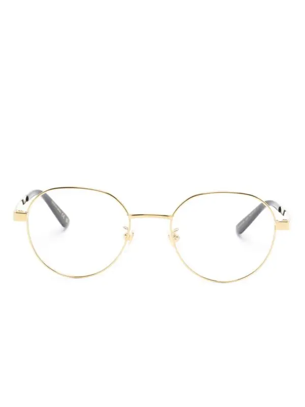 Gucci Round-frame Glasses - Gold