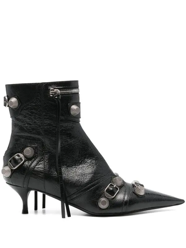 Balenciaga Cagole 55mm Leather Boots