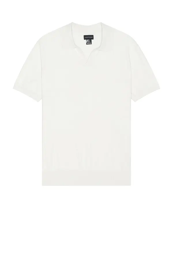 Club Monaco Tech Johnny Collar Polo In White