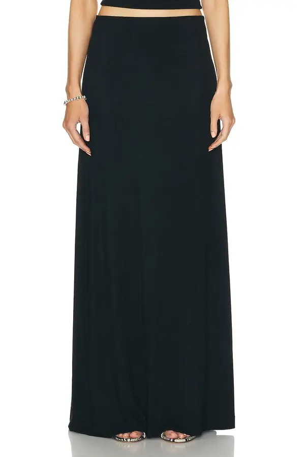 LESET Julien High-waist Maxi Skirt - Black