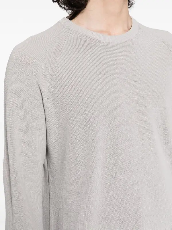 CASEY CASEY Rib-stitch Crepe-cotton Jumper