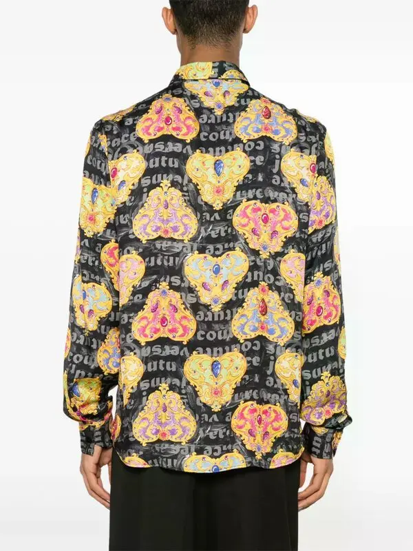 Versace Heart Couture-print Shirt
