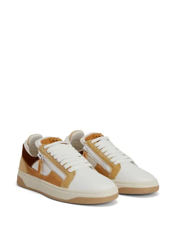 GIUSEPPE ZANOTTI Colour-block Low-top Sneakers - White