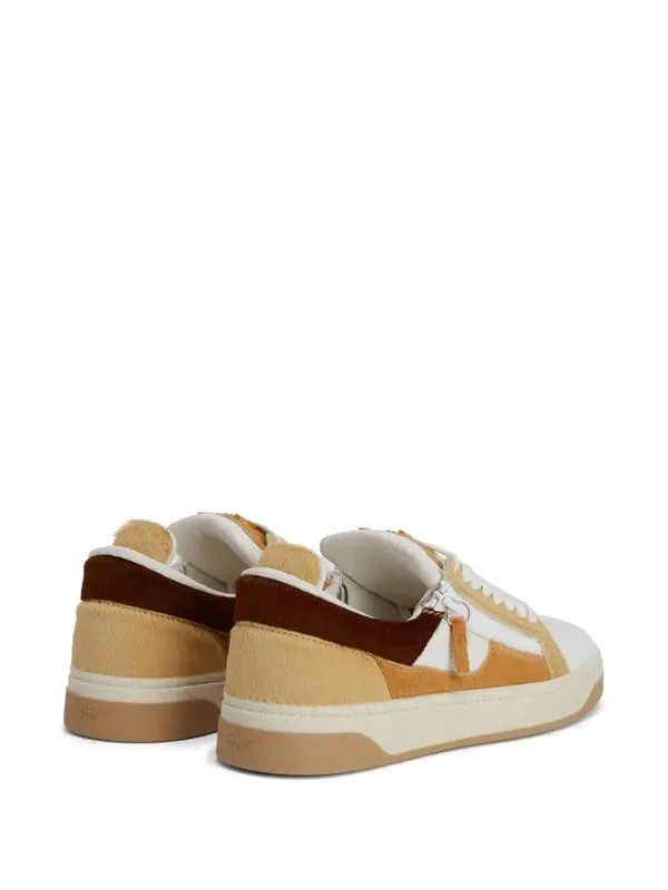 GIUSEPPE ZANOTTI Colour-block Low-top Sneakers - White