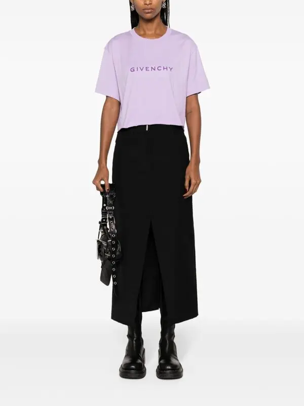 Givenchy 4g Flocked Cotton T-shirt
