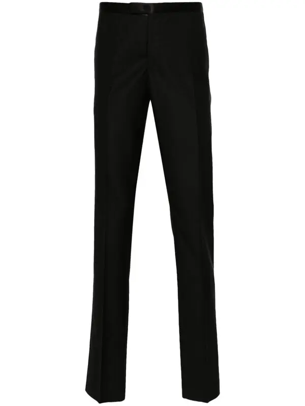 Boglioli Slim-cut Tailored Trousers - Black