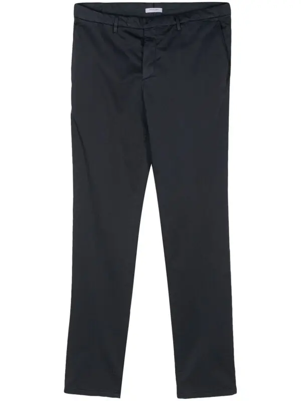 Boglioli Pressed-crease Straight-leg Trousers - Blue