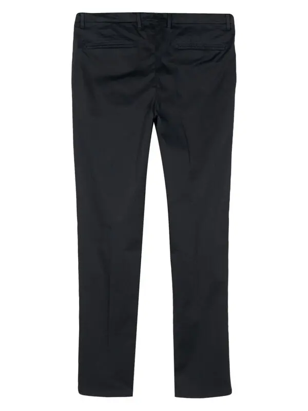 Boglioli Pressed-crease Straight-leg Trousers - Blue