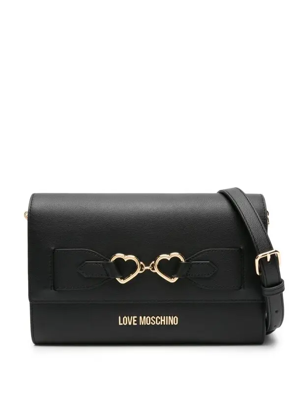 Moschino Logo-plaque Leather Shoulder Bag