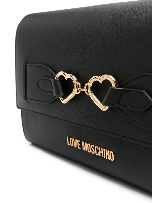 Moschino Logo-plaque Leather Shoulder Bag