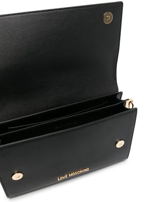 Moschino Logo-plaque Leather Shoulder Bag