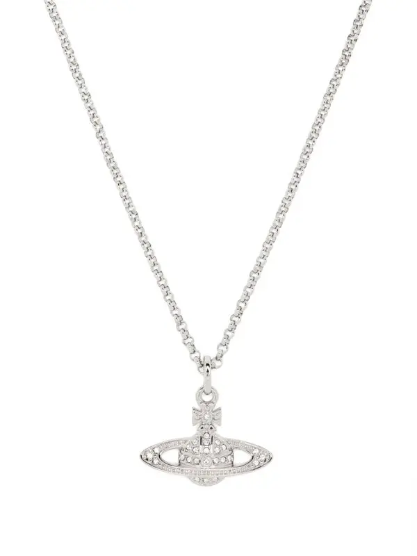 VIVIENNE WESTWOOD Mini Bas Relief Orb Necklace - Silver