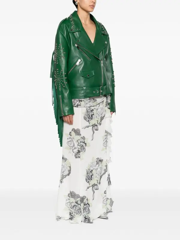Erdem Studded Leather Biker Jacket