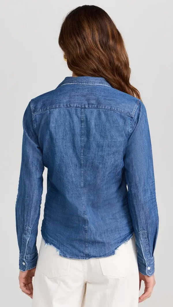 Frank & Eileen Denim Button-up Shirt - Vintage Stonewashed Indigo