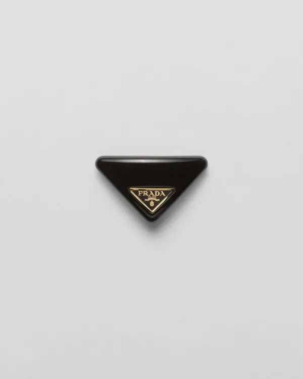 Prada Plexiglas Hair Clip - Black