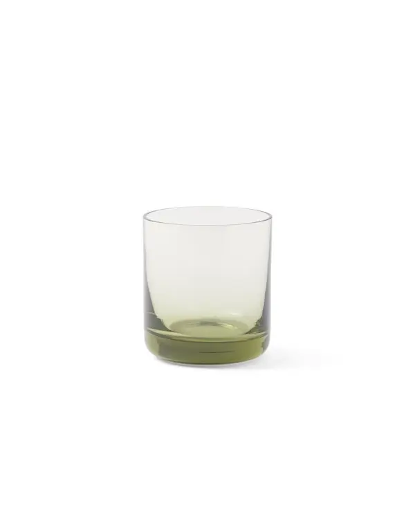 Prada Set Of Two Crystal Tumbler Glasses Plinth - Green