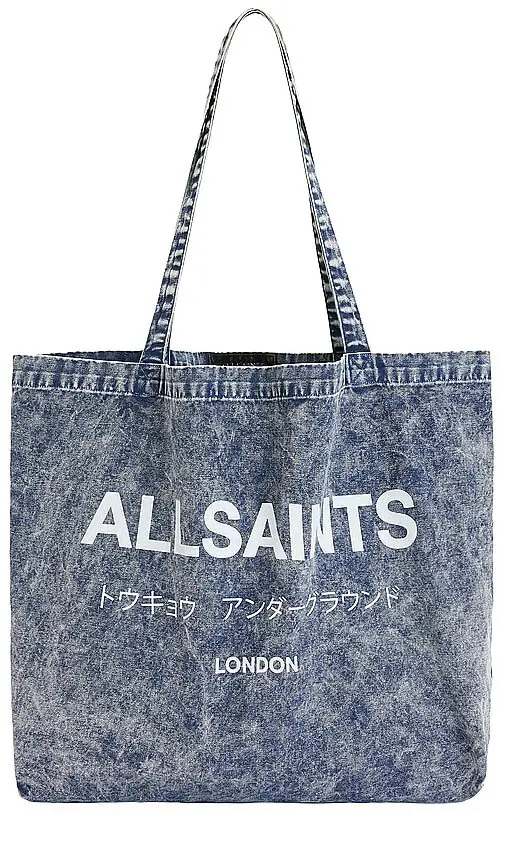 ALLSAINTS Underground Acid Tote - Costello Blue