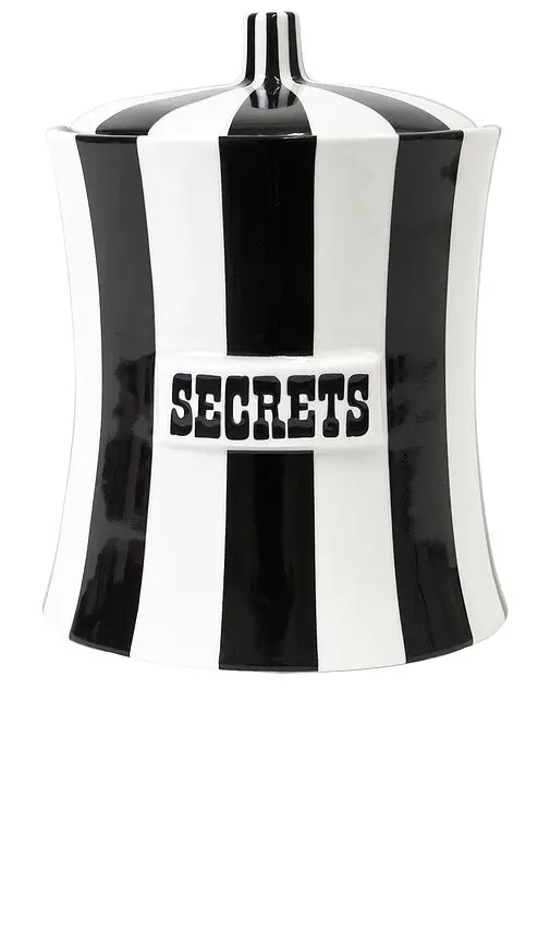Jonathan Adler Vice Secrets Canister - Black & White