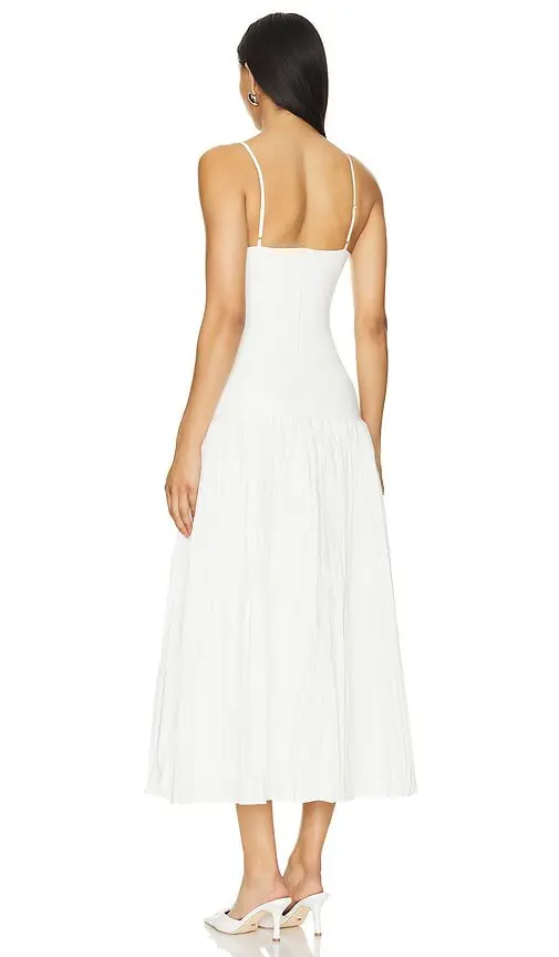 sachin and babi light blue dress Mixed Media V-neck Sleeveless Drop Waist Midi Dress main image 1