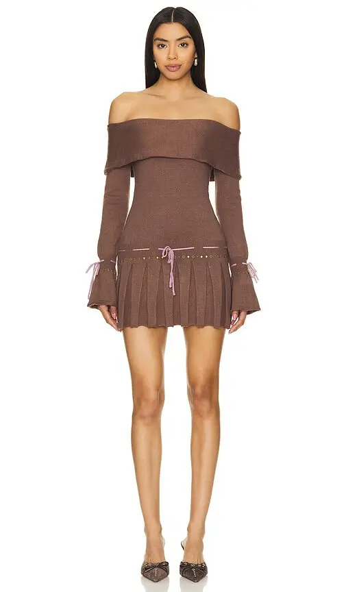 jaded london brown dress Dera Asymmetric Cut Out Mini in | Jaded London Sienna Off The