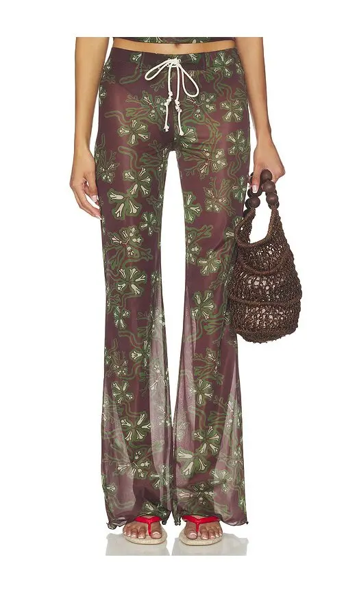 SIEDRES Dania Printed Jersey Wide Leg Pants - Multi