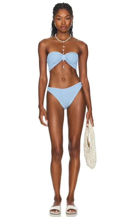 Hunza G Jean Bikini Set - Cornflower