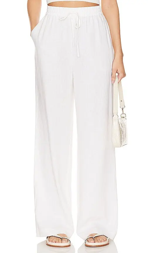 Steve Madden Venetia Wide Leg Pant - Blanc