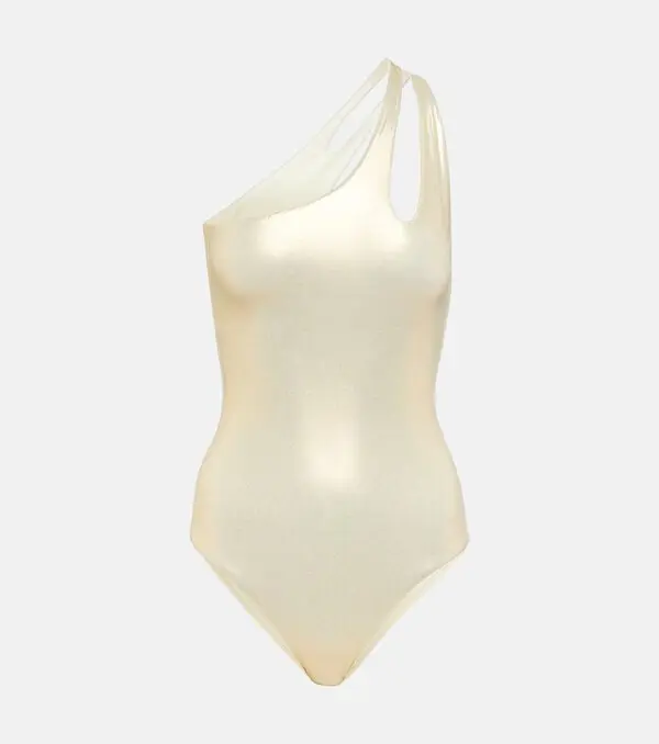 Melissa Odabash Jamaica Metallic Swimsuit - White