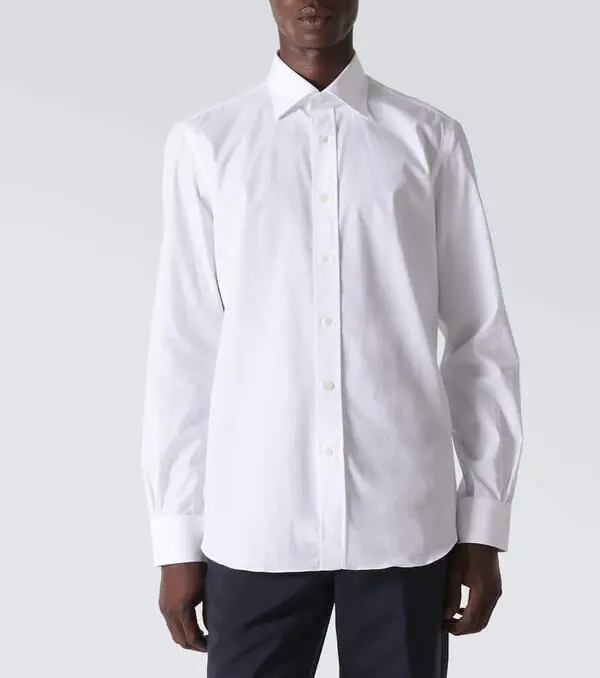Thom Sweeney Lecce Cotton Poplin Shirt