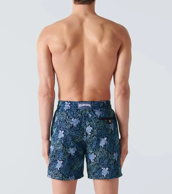 Vilebrequin Splash Embroidered Swim Trunks